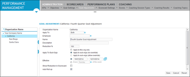 Work with Goal Adjustments/Reductions